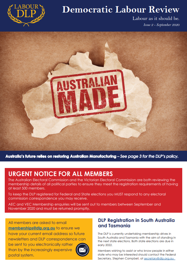 Newsletters - Democratic Labour Party